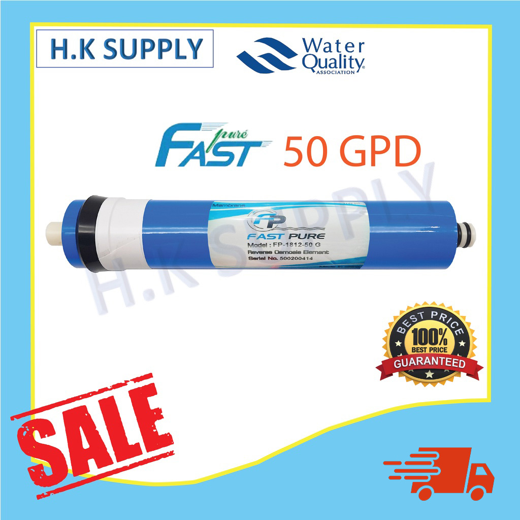 ไส้กรองน้ำ RO เมมเบรน 50 75 100 150 200 300 400 500 GPD FASTPURE 2012 3012 Membrane เครื่องกรอง ...
