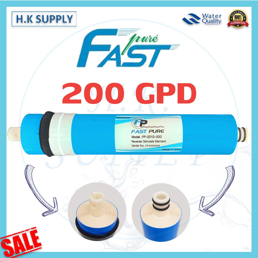 ไส้กรองน้ำ RO เมมเบรน 50 75 100 150 200 300 400 500 GPD FASTPURE 2012 3012 Membrane เครื่องกรอง ...