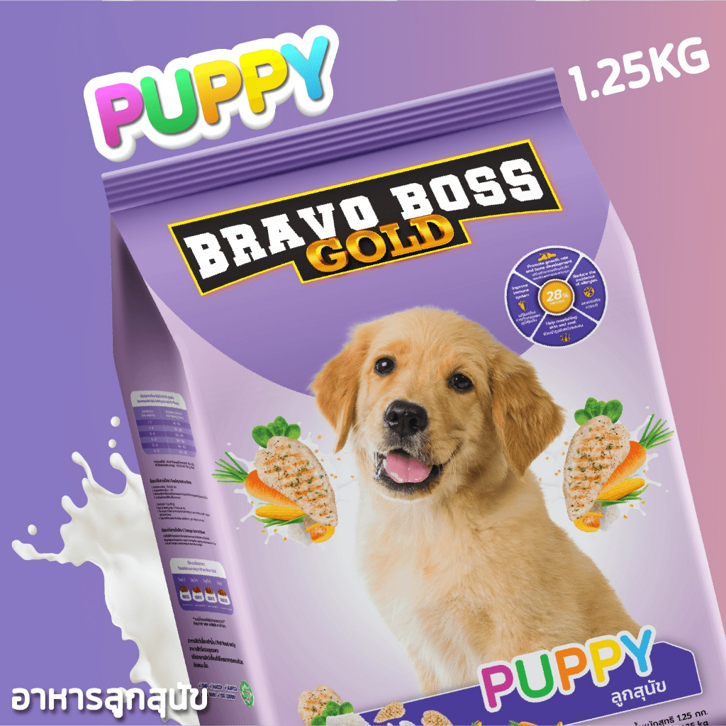 Bravo Boss Gold อาหารลูกสุนัข (Puppy) ขนาด 1.25 กิโลกรัม | Shopee Thailand