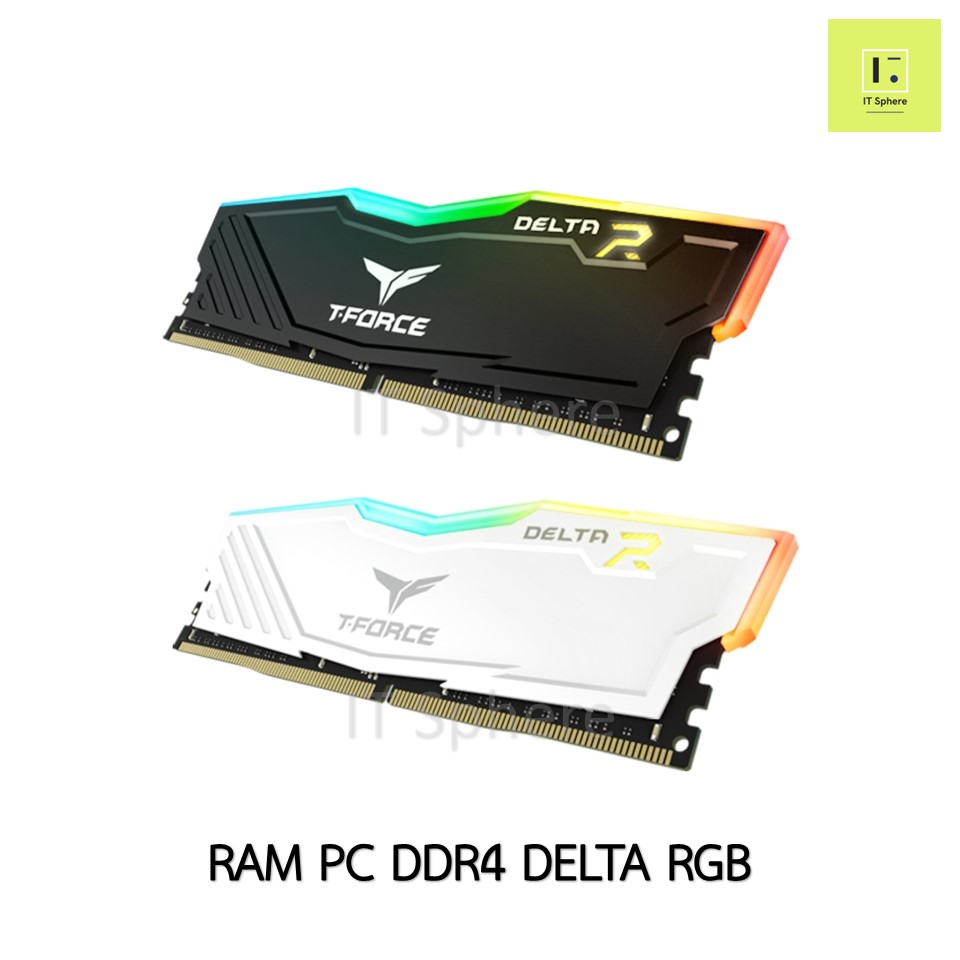 RAM DELTA RGB BLACK 16GB 32GB (8x2GB) (16x2GB) Bus 3200 3600 แรม PC ...