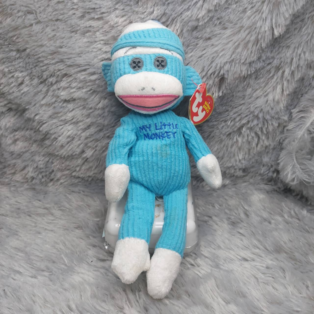 AM 06(2) - ตุ๊กตาลิง ty Socks The Socks Monkey ขนาด 9 นิ้ว | Shopee ...