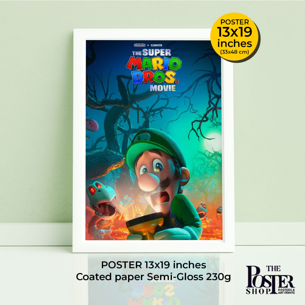 The Super Mario Bros Poster โปสเตอร์แอนิเมชั่นที่สร้างจากเกมมาริโอ้ ภาพ ...