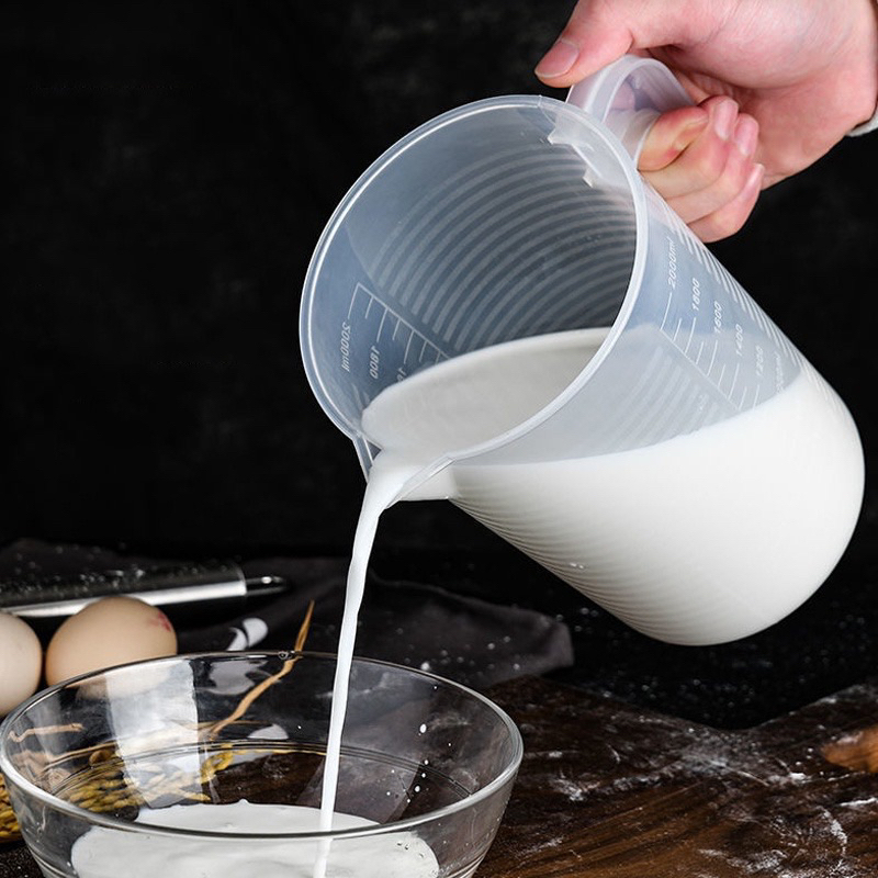 เหยือกตวงพลาสติก PPพร้อมฝาปิด 500/1000/2000/3500/5000ml ทนความร้อน-เย็น100องศา | Shopee Thailand