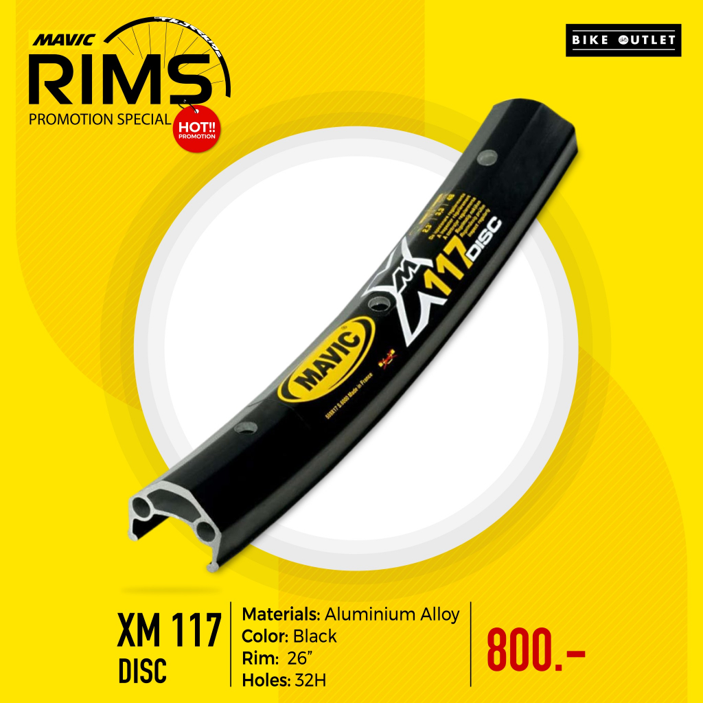 ขอบล้อ XM 117 DISC Black 32H | Shopee Thailand