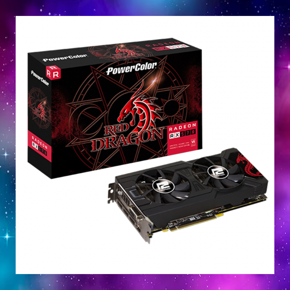 VGA (การ์ดแสดงผล) POWERCOLOR RED DRAGON RADEON RX570 570 - 4GB GDDR5 ...
