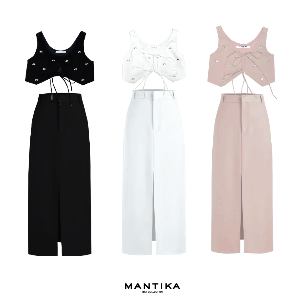MANTIKA - (Butterfly Set) ชุดเข้าเซ็ตปักเพชร | Shopee Thailand