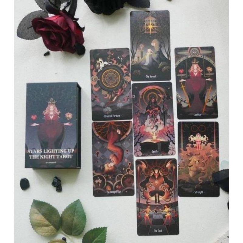 Stars Lighting Up the Night Tarot Limited ไพ่ยิปซีแท้ขอบดำชุดลิมิเต็ด ...