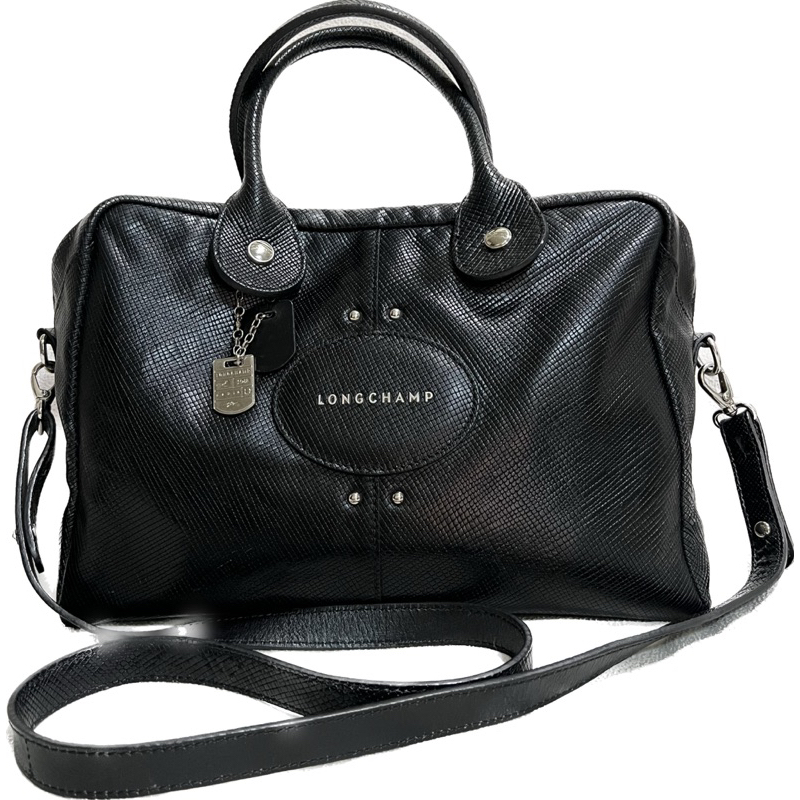 Longchamp Quadri Leather Bag แท้ มือสอง | Shopee Thailand