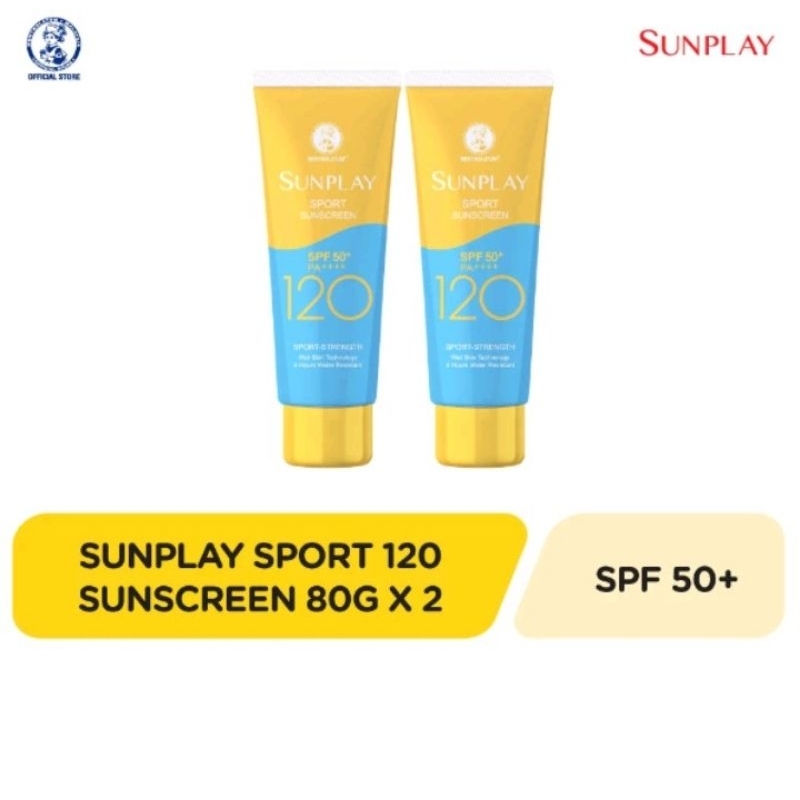 Sunplay Sport 120 Sunscreen Spf 50 (2x80 gm) | Shopee Thailand