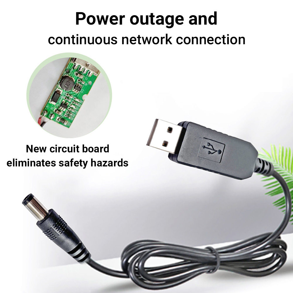 สาย USB DC 5V to DC 2.1x5.5mm 12V Step-up Cable สายแปลงไฟขึ้น USB เป็น ...