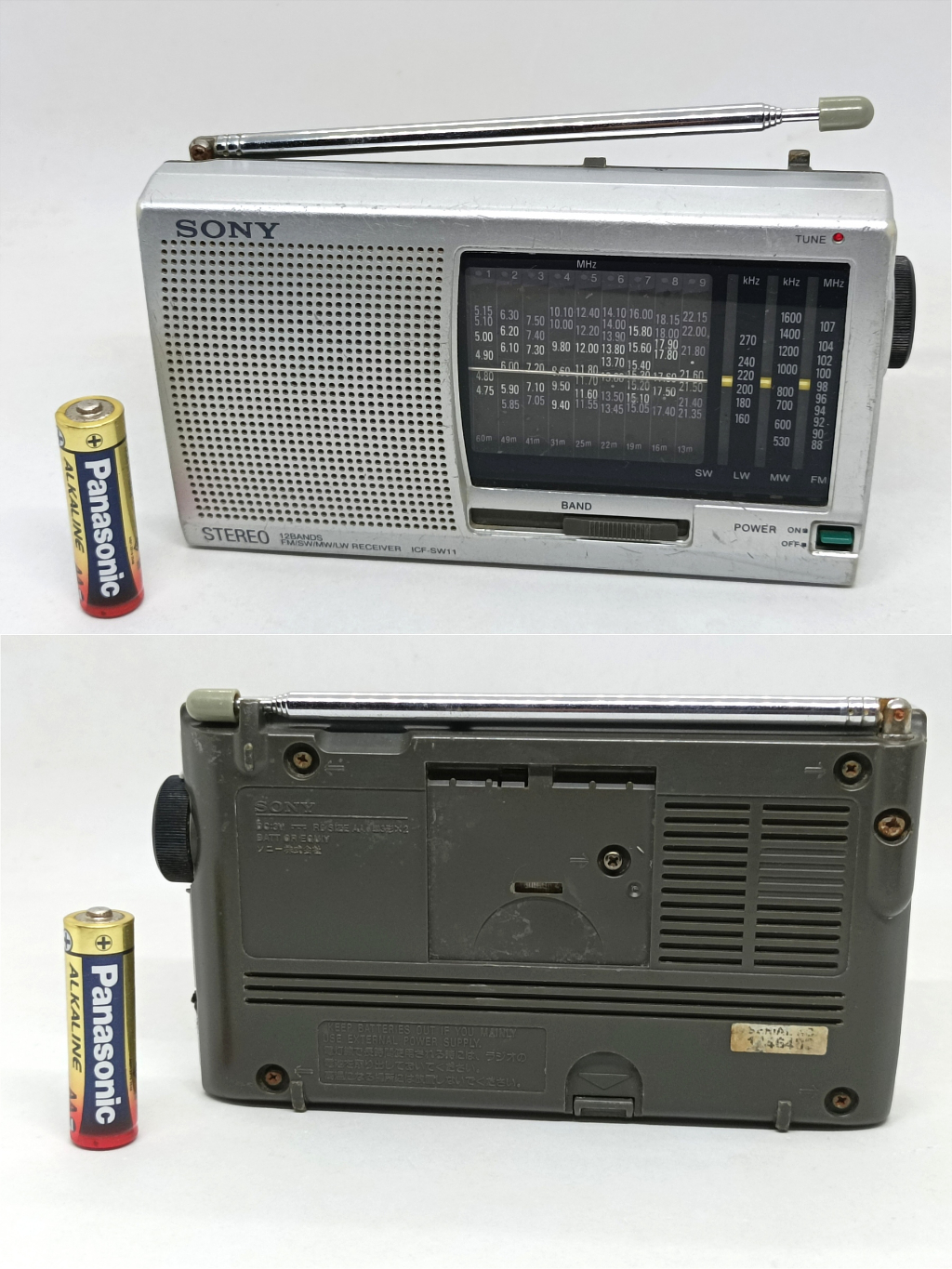 Vintage 90s Sony ICF-SW11 FM Stereo/SW/MW/LW Radio 12 Band Receiver [Used] | Shopee Thailand