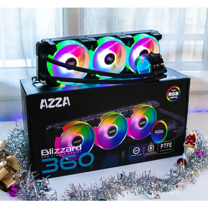 AZZA GALEFORCE ARGB CPU Liquid Cooler LCAZ-240C/360C-ARGB สินค้ารับประกัน 1 ปี | Shopee Thailand