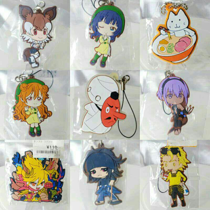 พวงกุญแจแสตรปยางมัมมี่น้อย Kemono Friends Monster Strike Fate Grand Order Tiger Bunny Touken ...