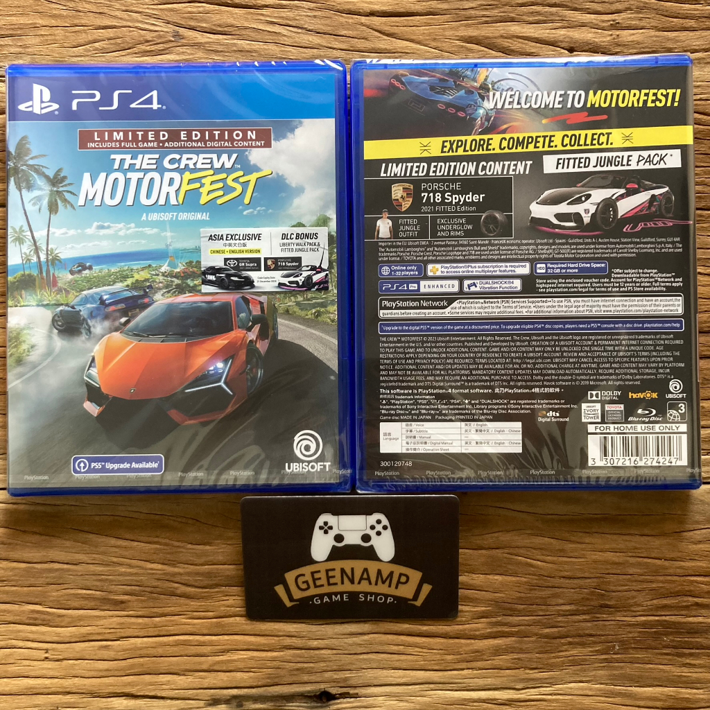 (คูปองShopee ลด20%) PS4 PS5 [มือ1] The Crew Motorfest Limited Edition ...