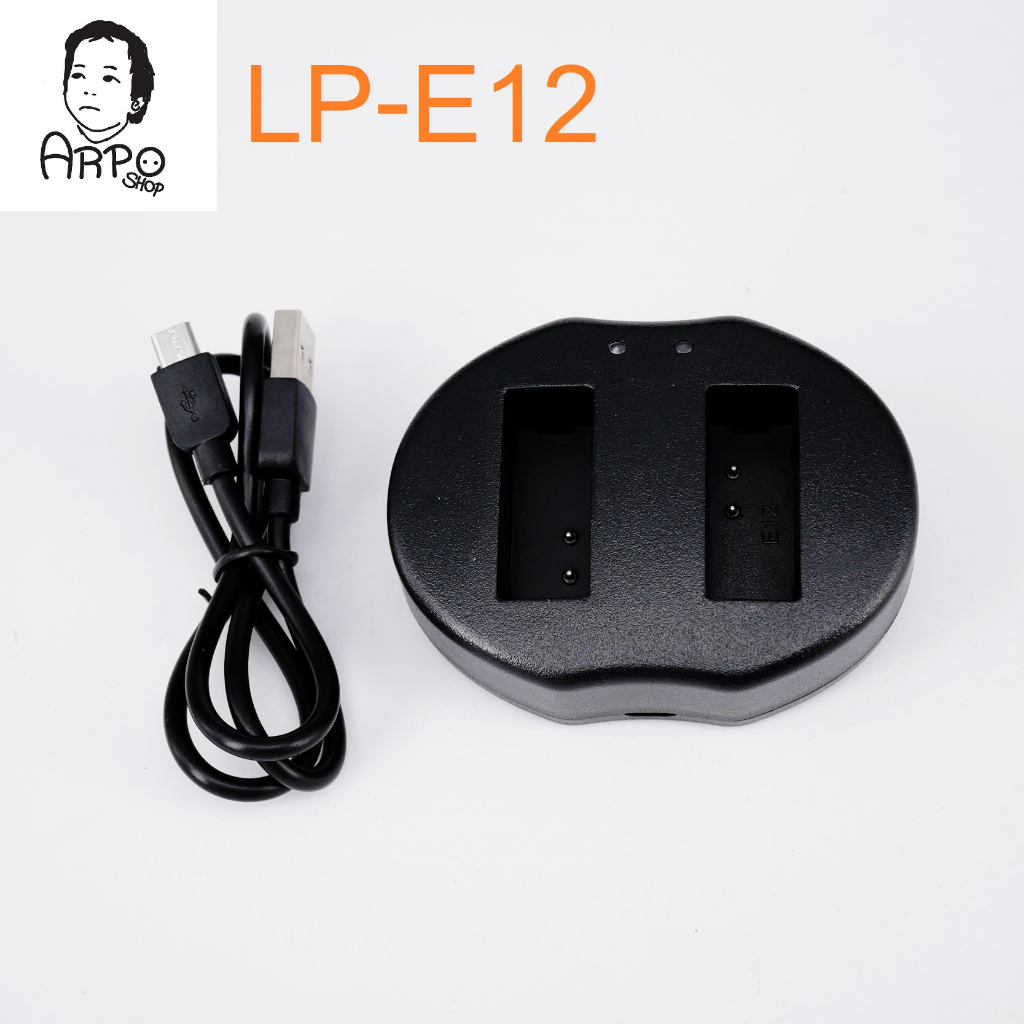 DUAL USB CHARGER CANON LP-E12 กล้อง canon EOS M10 M50 M100 M200 100D ...