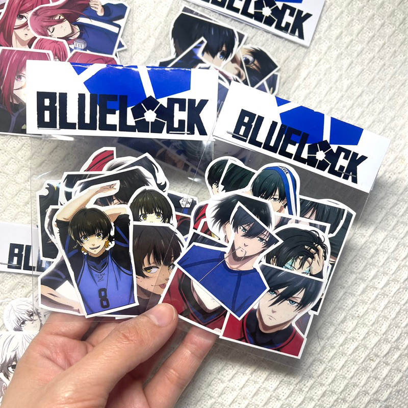 สติ้กเกอร์ กันน้ำ sticker Blue lock ขังดวลแข้ง anime bluelock isagi นาง ...