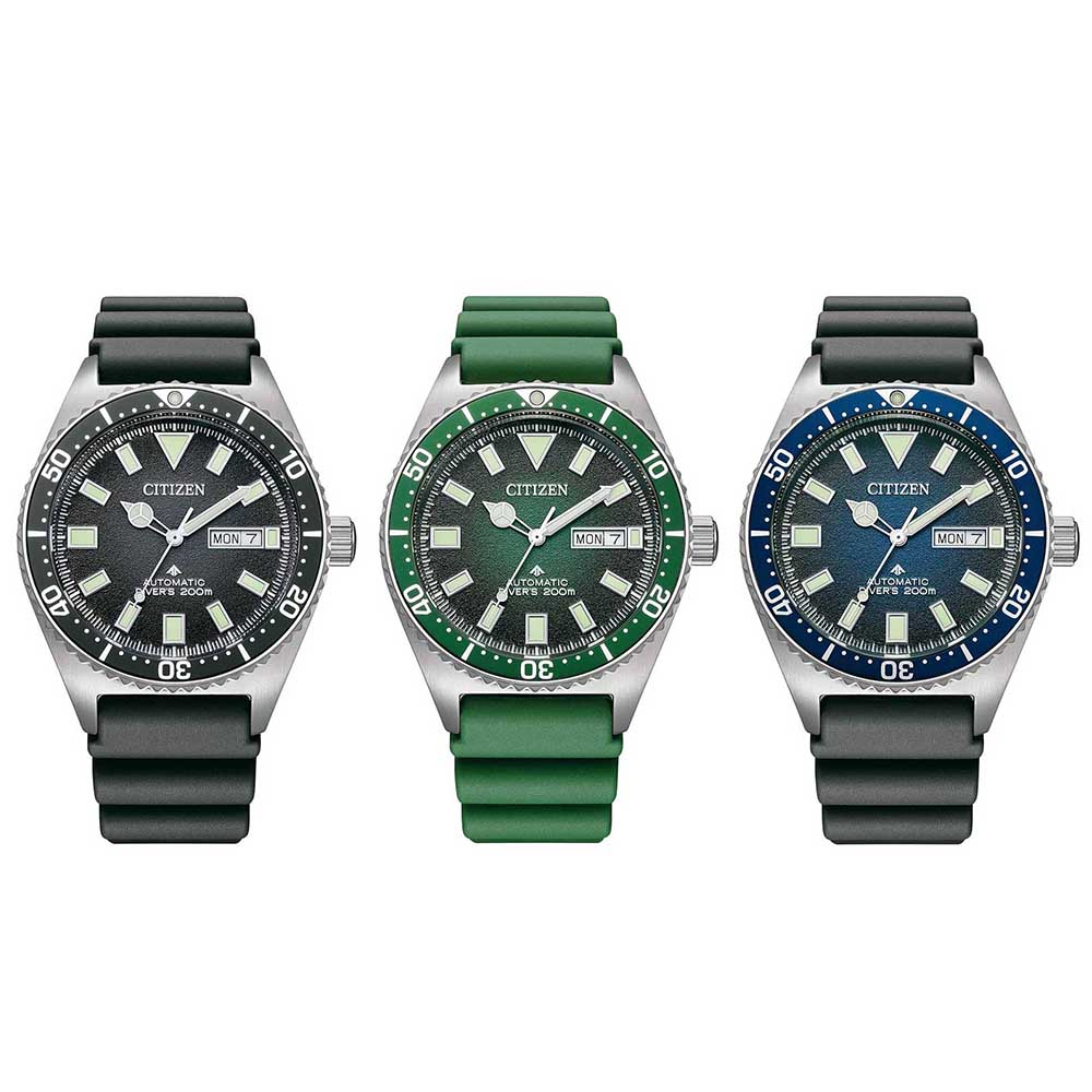 CITIZEN นาฬิกาข้อมือผู้ชาย สายยาง รุ่น NY0120-01E,NY0121-09X,NY0129-07L ...