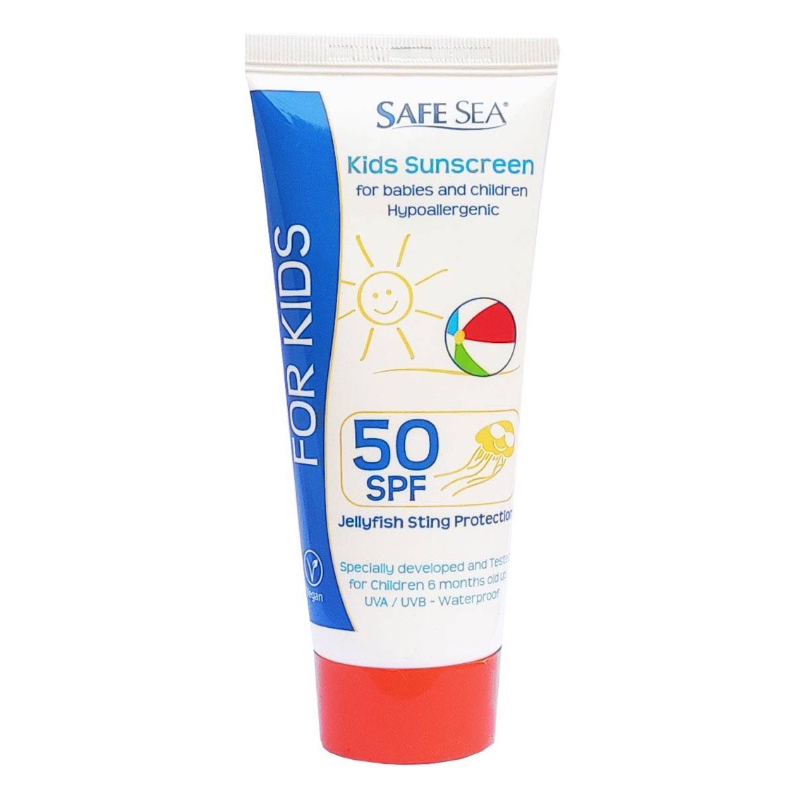 Safe Sea Kids Sunscreen Exp 06/26 หมดอายุ มิถุนายน 2569 โลชั่นผสมสารป้องกันแสงแดดและเข็มพิษจาก ...