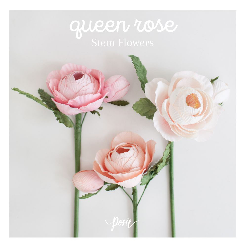 POSIE Queen Rose Artificial Flower โพซี่ ดอกกุหลาบควีนโรส ประดิษฐ์จาก ...