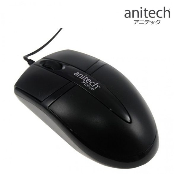 เมาส์มีสาย Anitech Wired Mouse Optical Sensor USB A101/A201/A547/A538/A545/A534/A512G-U Black ...