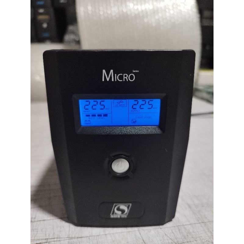 UPS เครื่องสำรองไฟมือสอง SUN UPS MICRO 850 850VA/495W สินค้าพร้อมใช้งาน ...