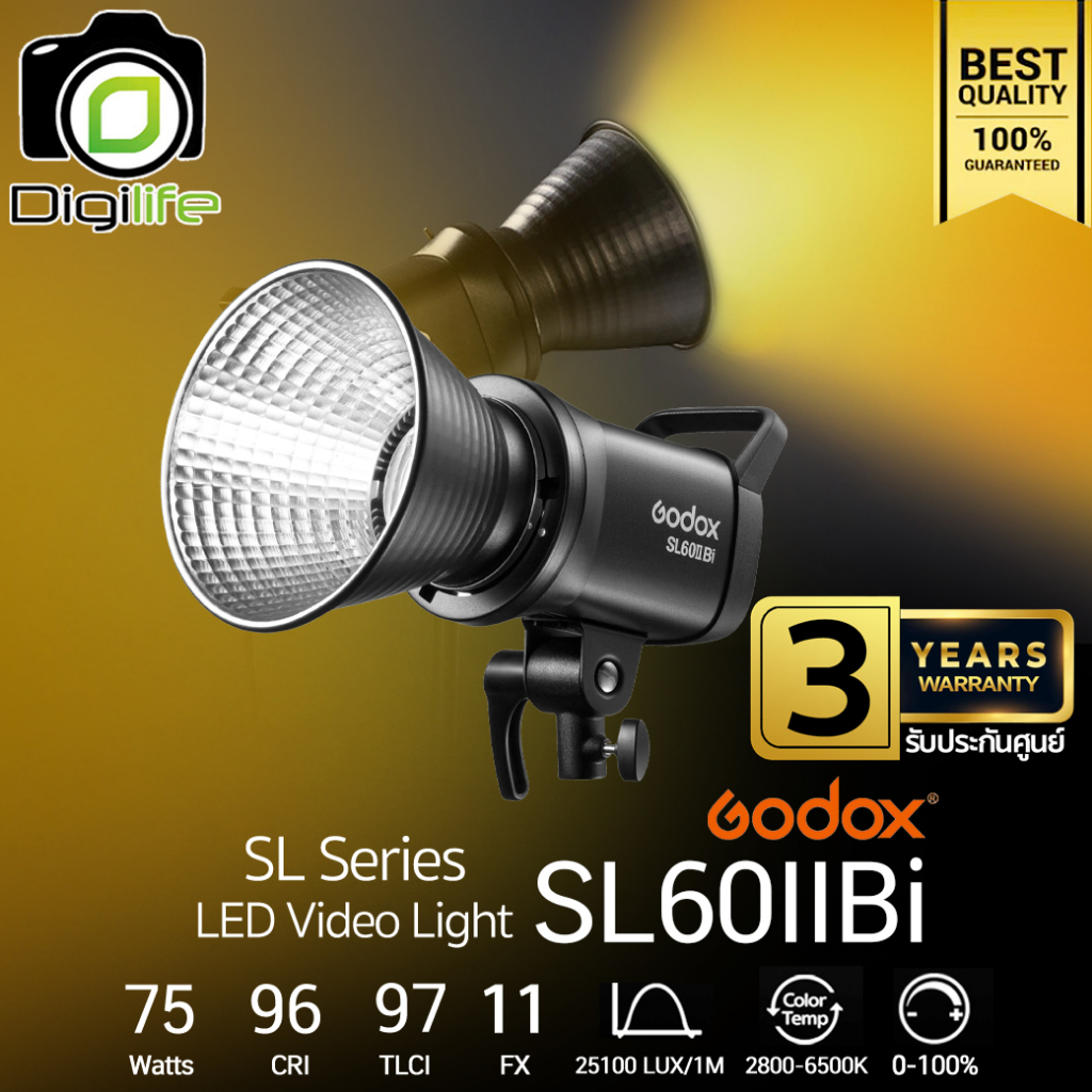 Godox LED SL60IIBi 75W 2800-6500K Bowen Mount - รับประกันศูนย์ Godox ...