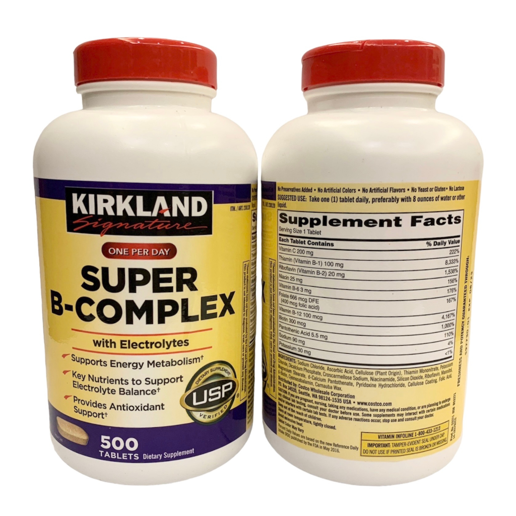 🔥🔥Exp.07/2026 Kirkland Super B Complex 500 เม็ด | Shopee Thailand