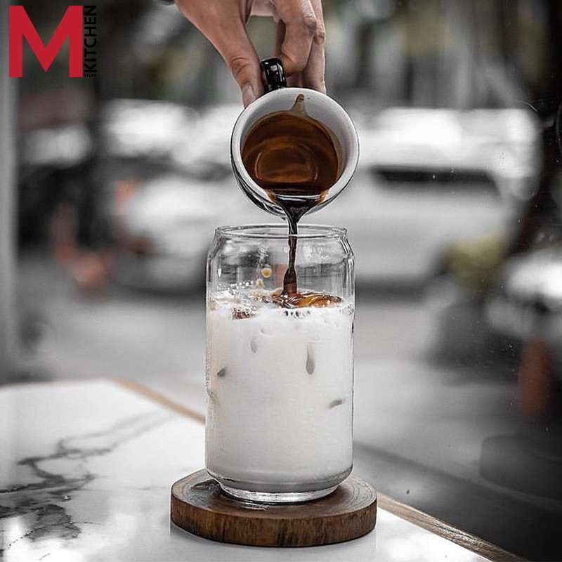 M KITCHEN แก้วน้ำ แก้วกาแฟ เหมาะสำหรับใช้ในคาเฟ่ ใส่กาแฟ ค็อกเทล 400/550ml 16001-7/8 (A0 ...