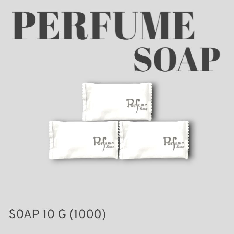 สบู่ PERFUME SOAP ขนาด 10 กรัม ผลิตภัณฑ์ใช้ในโรงแรม ( 1000 ก้อน ...