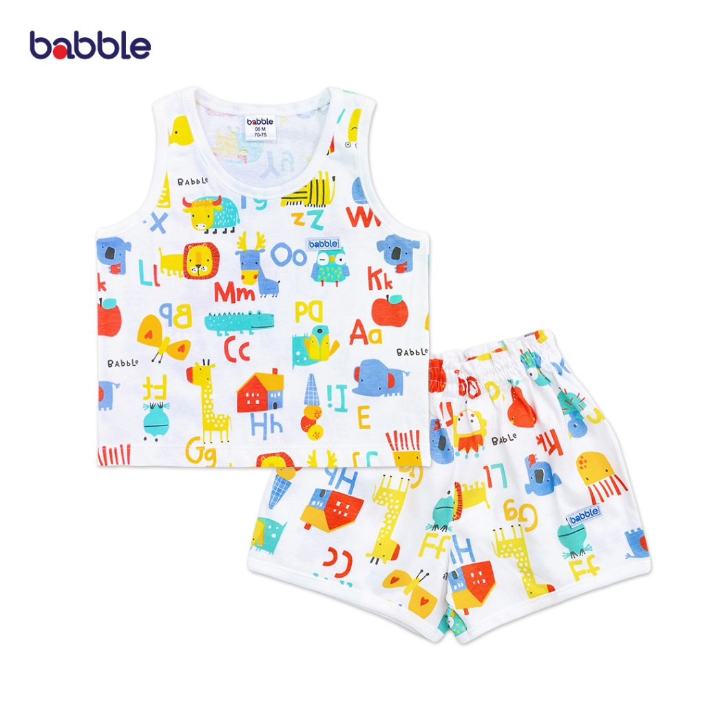 BABBLE ชุดเสื้อกล้ามเด็ก ชุดเซตเด็ก อายุ 6 เดือน ถึง 5 ปี คอลเลคชั่น ...