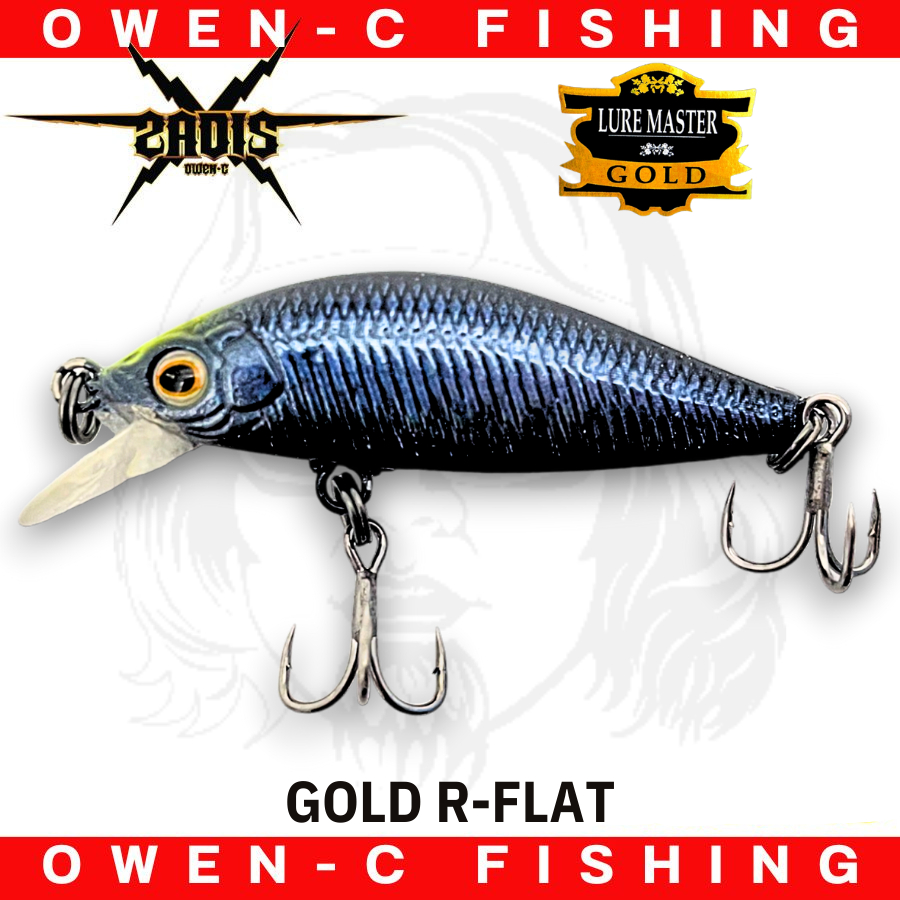 เหยื่อตกปลา LURE MASTER GOLD R-FLAT เหยื่อปลอม | Shopee Thailand