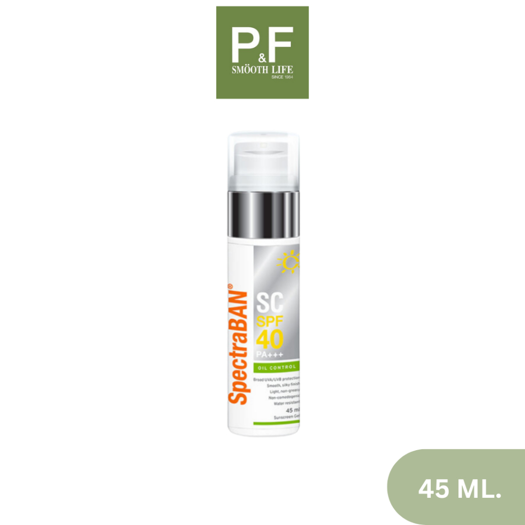 SPECTRABAN SC GEL SPF40 สเปคตร้าแบน เอสซีเหมาะสำหรับผิวผสม ผิวมัน และ ...