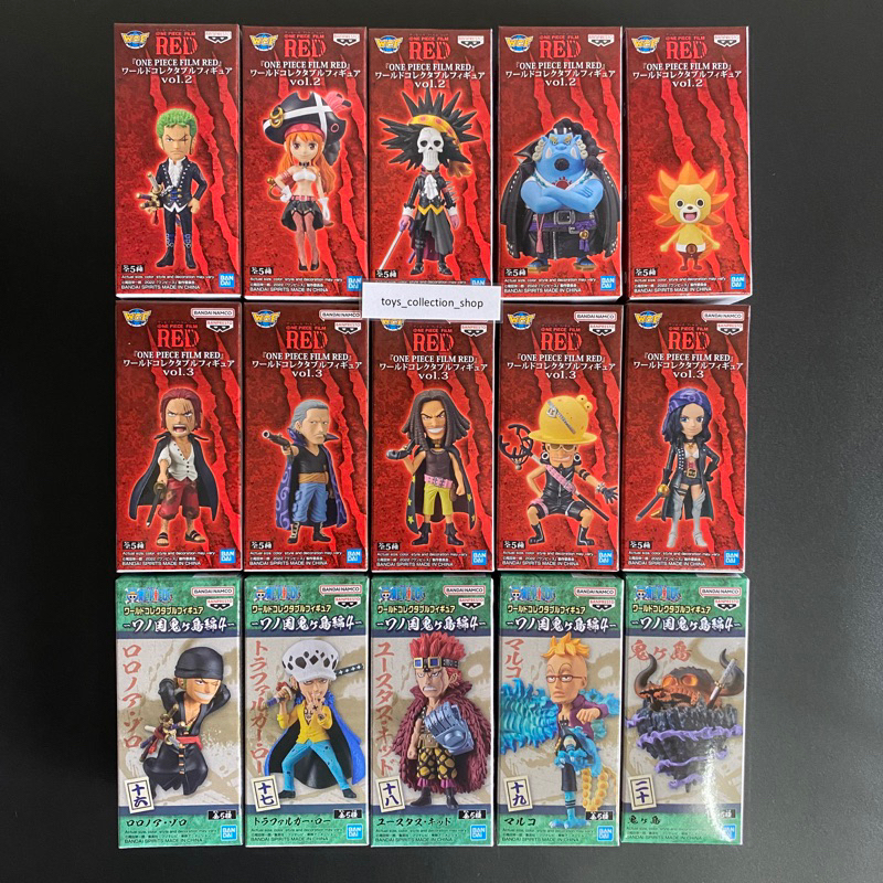 WCF ONEPIECE FILM RED Vol.2 - Vol.3 , Wcf Wanokuni Onigashima Vol.4 | Shopee Thailand