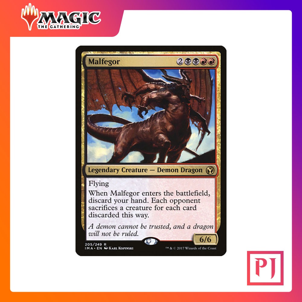 [MTG] Malfegor [IMA] [MULTI] [RARE] [NORMAL] [ENG] (การ์ดเมจิค / Magic ...