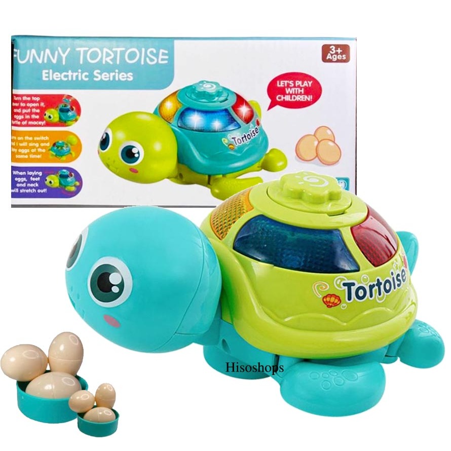 FUNNY TORTOISE ELECTRIC SERIES น้องเต่าออกไข่ใส่ถ่าน เดินได้มีเสียง ...