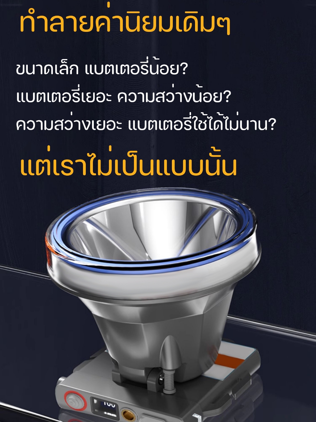 VJP-209 LED ไฟหน้า 900W ระยะการฉายรังสี 1000M กันน้ำไฟหน้าจอแสดงผลของแท้ไฟหน้าไฟฉายกำลังสูงไฟกบ ...