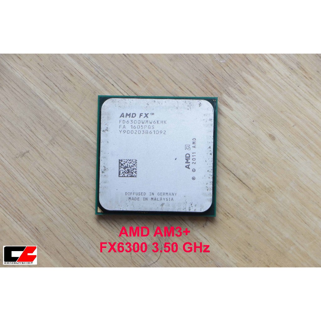 CPU AMD AM3+ FX6300 3.50GHz 6 CORE 6 THREADS [ ตรบกล่อง มีซิ้ง มีคู่มือ ...