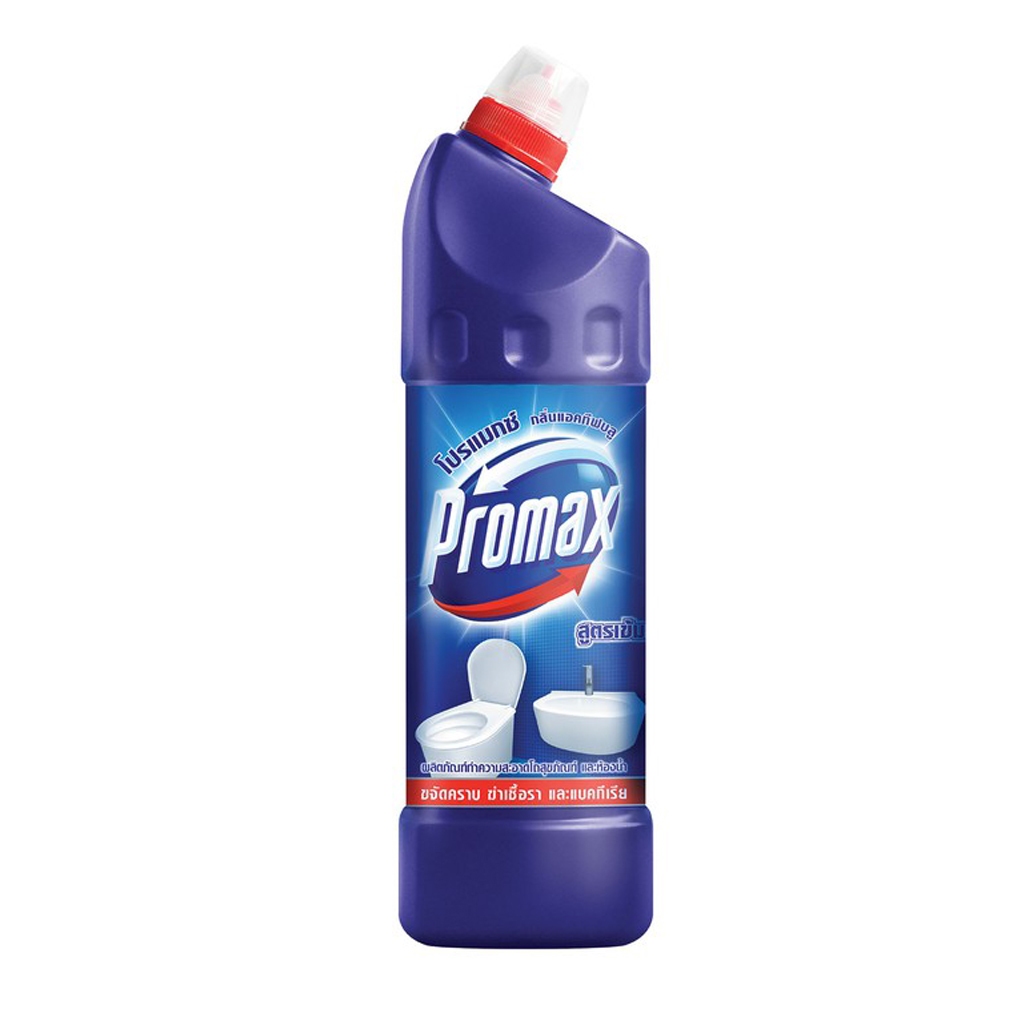 Promax โปรแมกซ์ ผลิตภัณฑ์ทำความสะอาดห้องน้ำ สูตรเข้มข้น สีฟ้า 900มล. ...