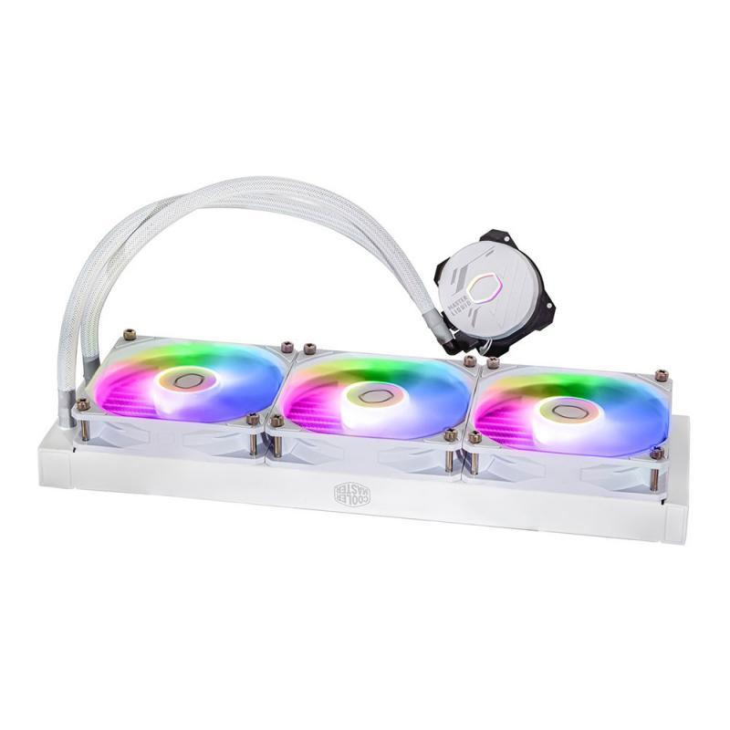 iHAVECPU LIQUID COOLER (ชุดน้ำปิด) COOLER MASTER MASTERLIQUID 360L CORE ARGB (WHITE) | Shopee ...