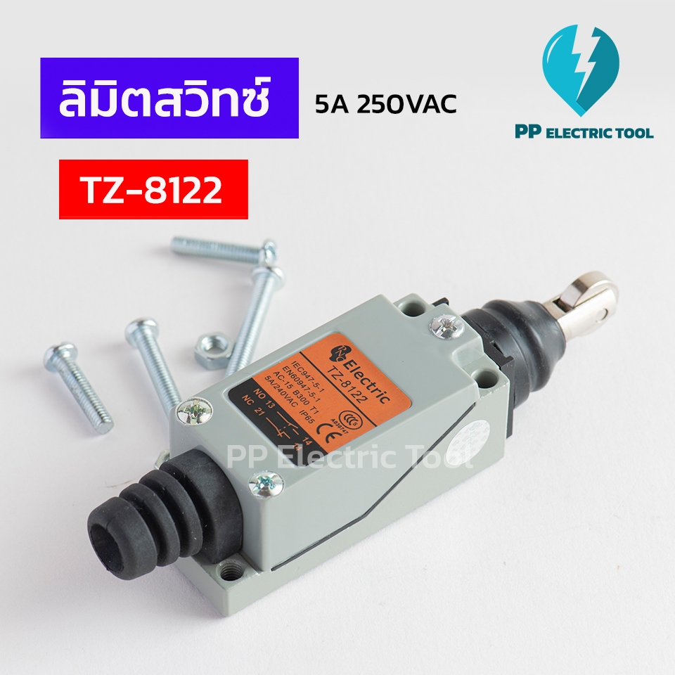 ลิมิตสวิทช์ สิมิตสวิทซ์ LIMIT SWITCH TZ-8122 5A 250VAC PP Electrictool ...