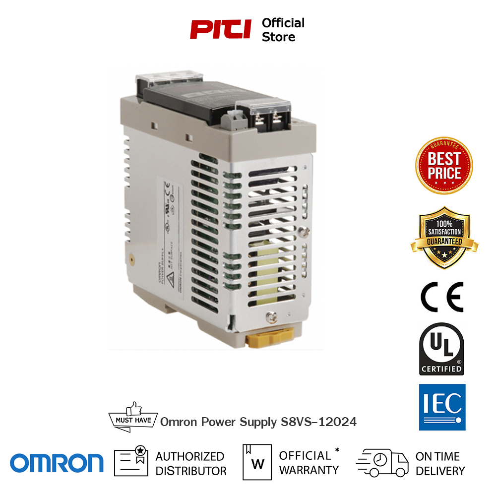 Omron S8VS-12024 Power Supply กำลังวัตต์ 120W แรงดันเอาท์พุต 24V กระแสเอาท์พุต 5A สวิตชิ่ง ...