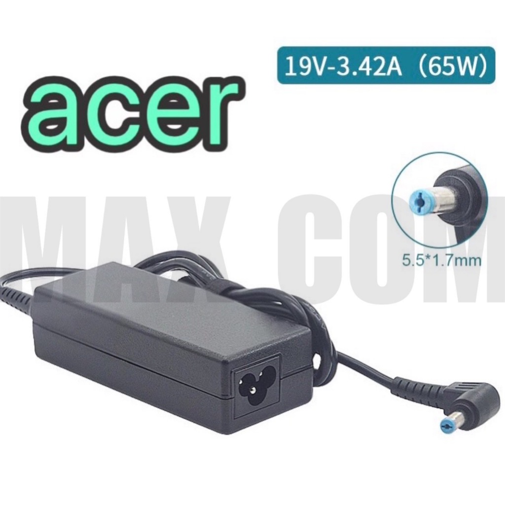 Acer Adapter ของแท้ 19V/3.42A 65W หัวขนาด 5.5*1.7mm สายชาร์จ เอเซอร์ อะ ...
