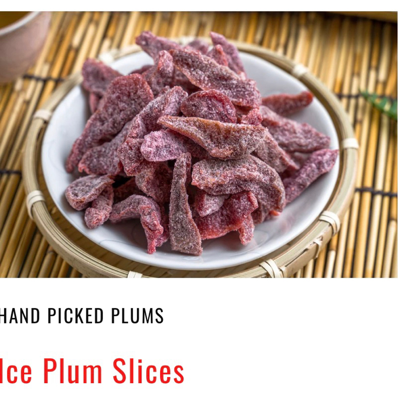 บ๊วยสไลด์ Ice Plum Slice 100g 冰梅條 by UMEYA TH | Shopee Thailand