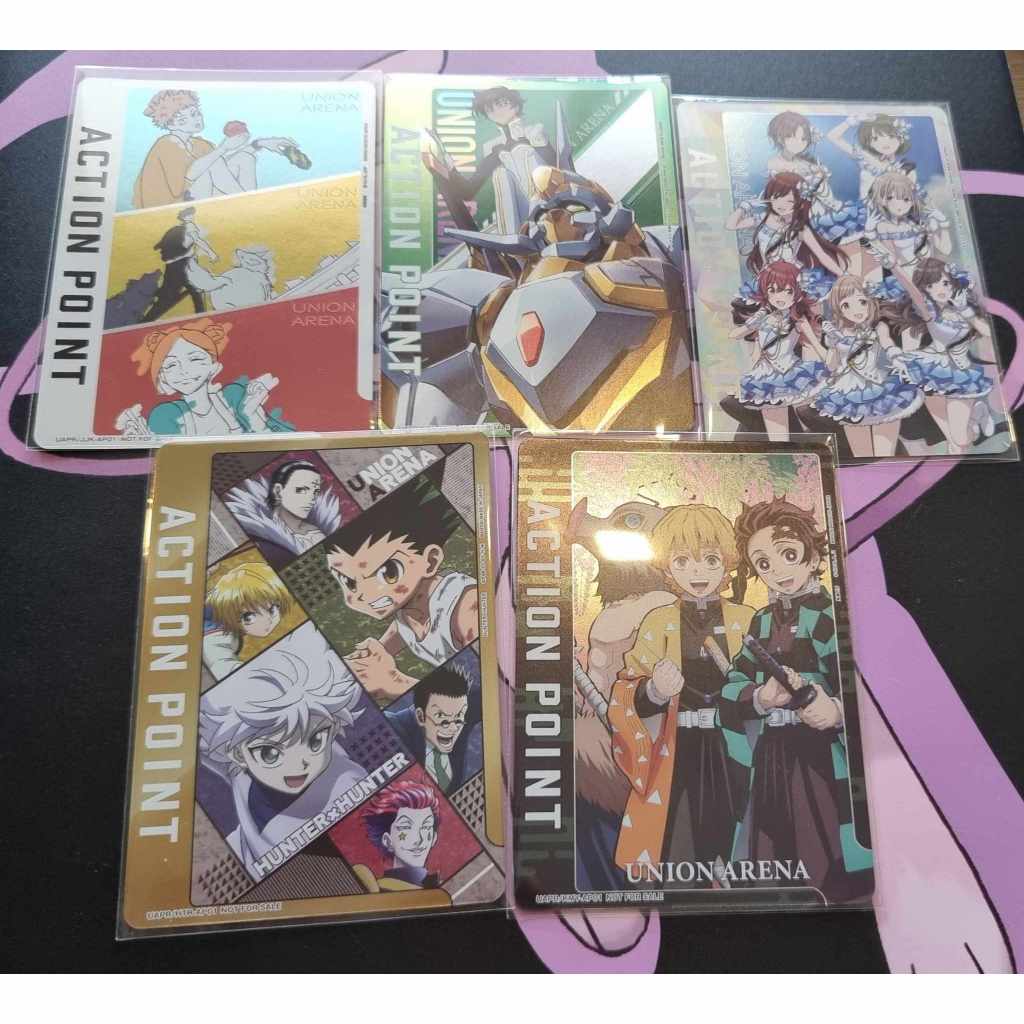 Action Point Card Ap Promo Union Arena ของแท้เลือกแบบ CODE GEASS, Hunter x Hunter, Jujutsu ...