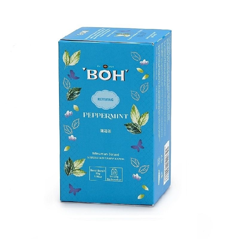 ชาโบะฮฺ กลิ่นเปปเปอร์มินท์ บรรจุ 25 ซอง BOH Peppermint (25 Teabags ...