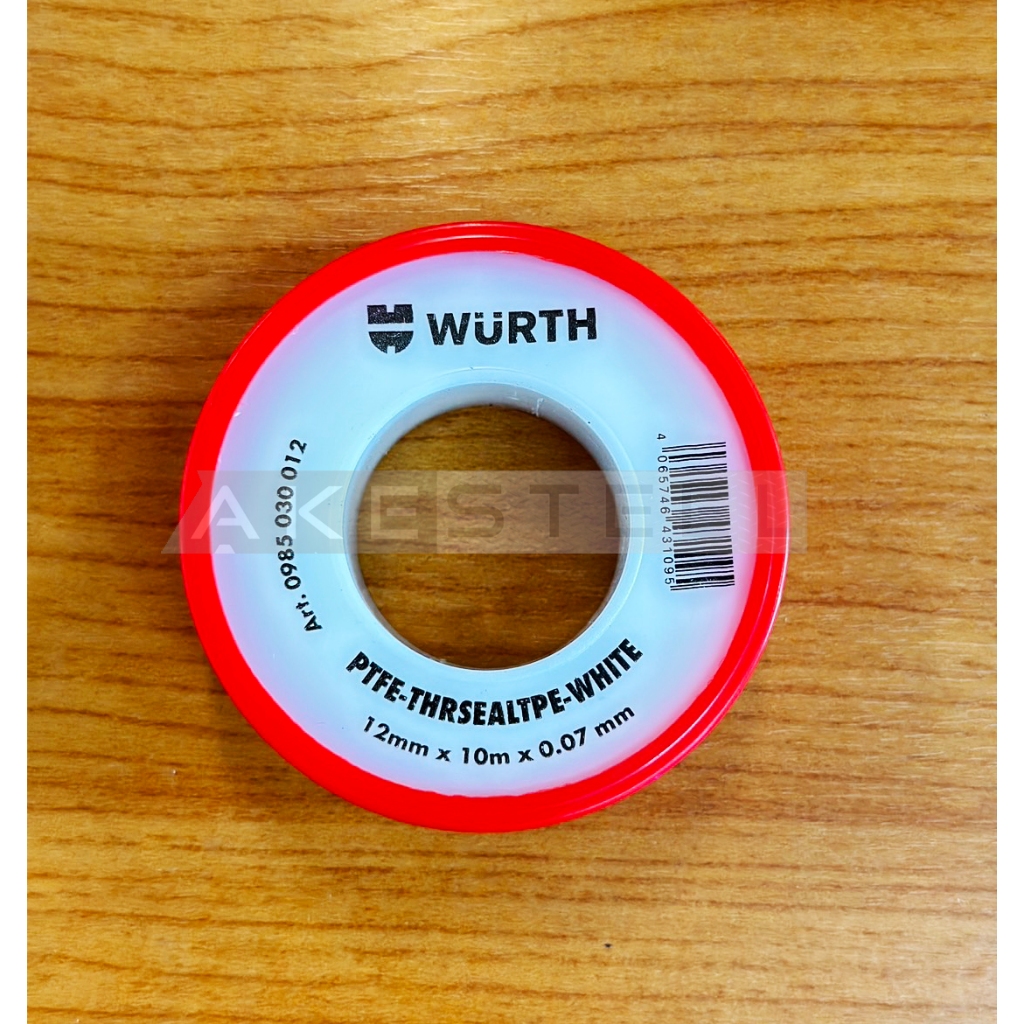 เทปพันเกลียว Wurth สีขาว PTFE อย่างดี เหนียว นุ่ม ทนกัดกร่อน | Shopee ...