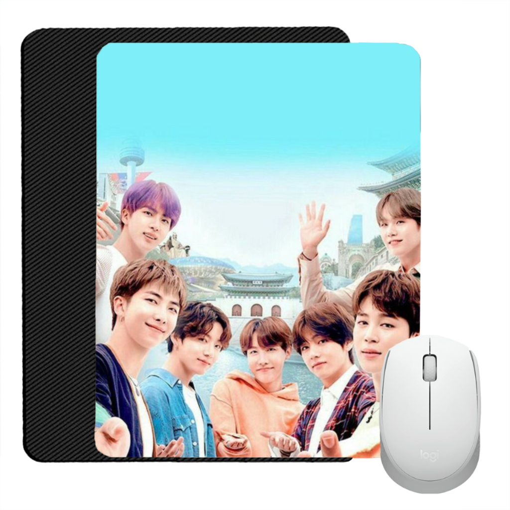 Mouse Pad แผ่นรองเมาส์ Rm อาร์เอ็ม Jin จิน Suga ชูก้า จีมิน Park Ji Min 9722
