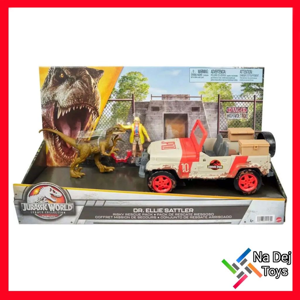 Mattel Jurassic World Dr.Ellie Satler Risky Rescue Pack จูราสสิค เวิร์ ...