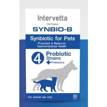 Synbio B (ซินไบโอ บี) สุนัข-แมว ปรับสมดุลลำไส้ โพรไบโอติก+พรีไบโอติก ช่วยขับถ่ายเป็นปกติ ...