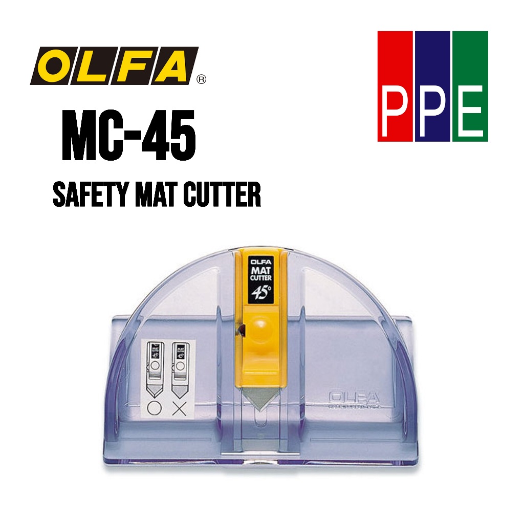 MC-45 [OLFA] คัตเตอร์เข้าทำมุม 45 องศา Safety Matt Cutter | Shopee Thailand